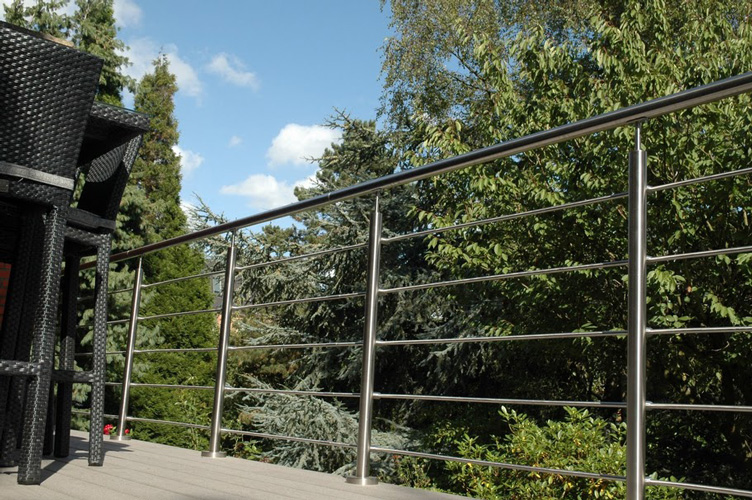Garde Corps inox - Terrasse bois